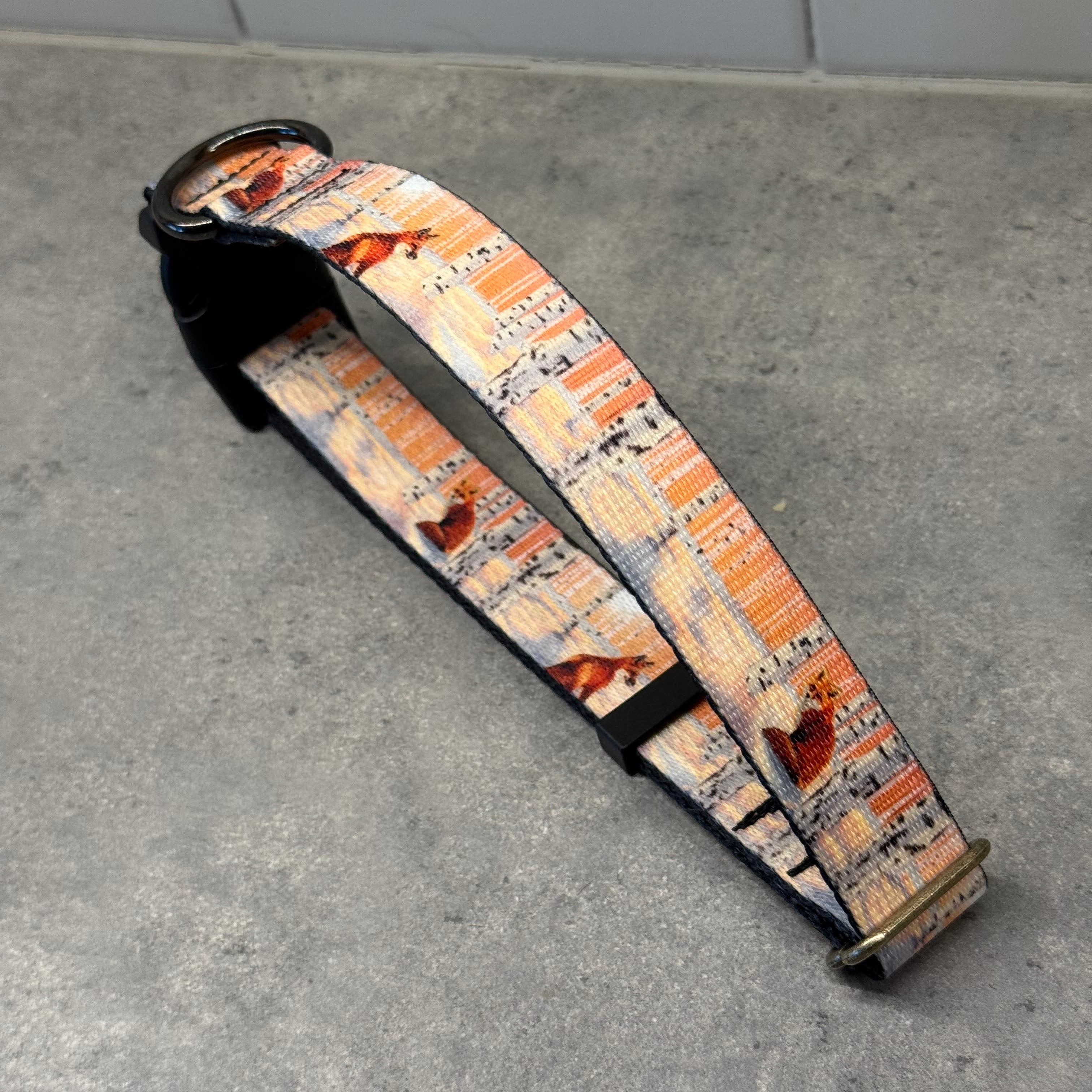 Winterwood Foxes | Handmade Dog Collar – Action Dog Gear LLC